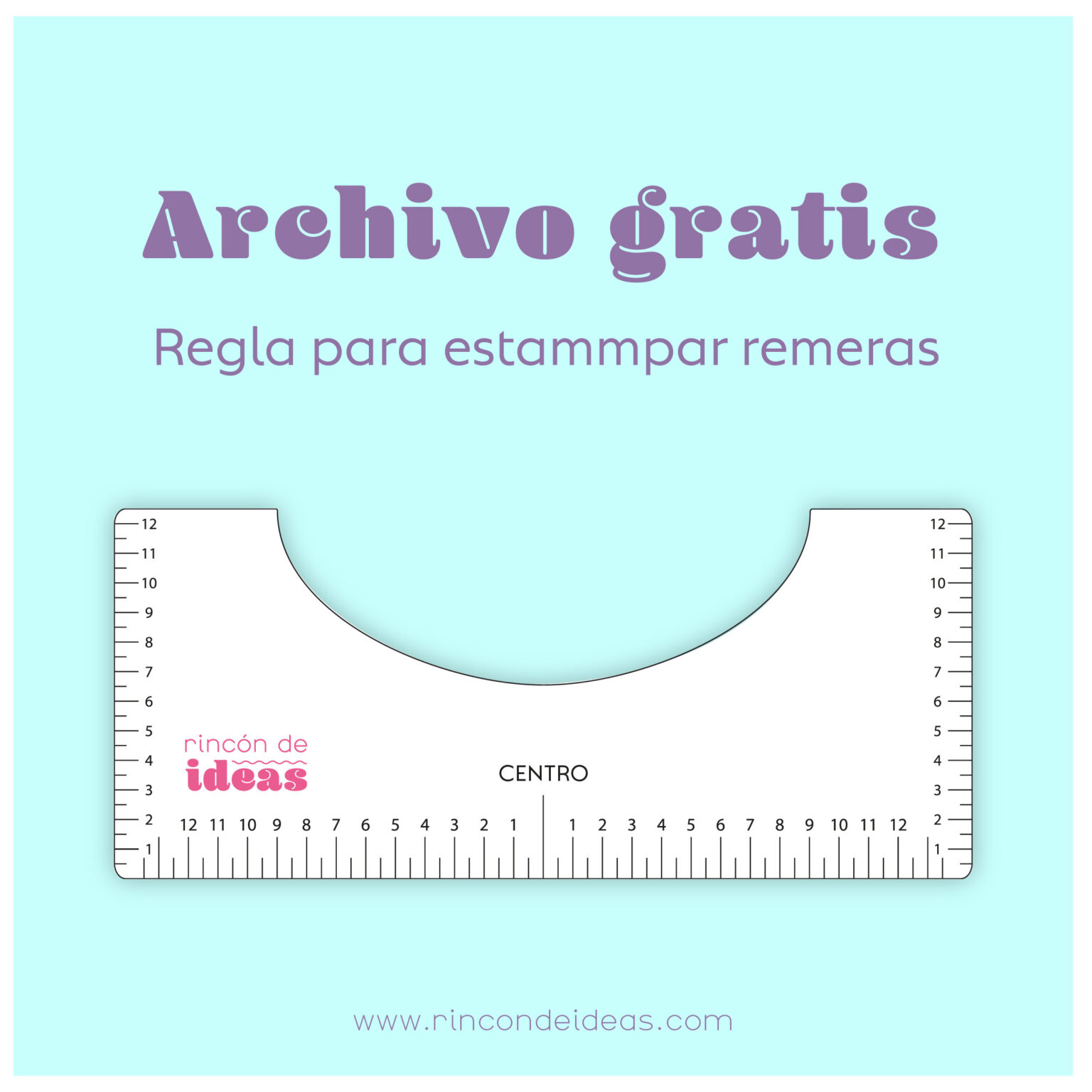 Regla para Sublimar Remeras Gratis – Rincón de Ideas