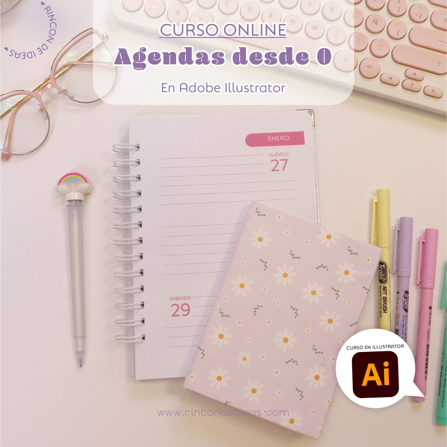 Agendas desde Cero en Illustrator – Rincón de Ideas