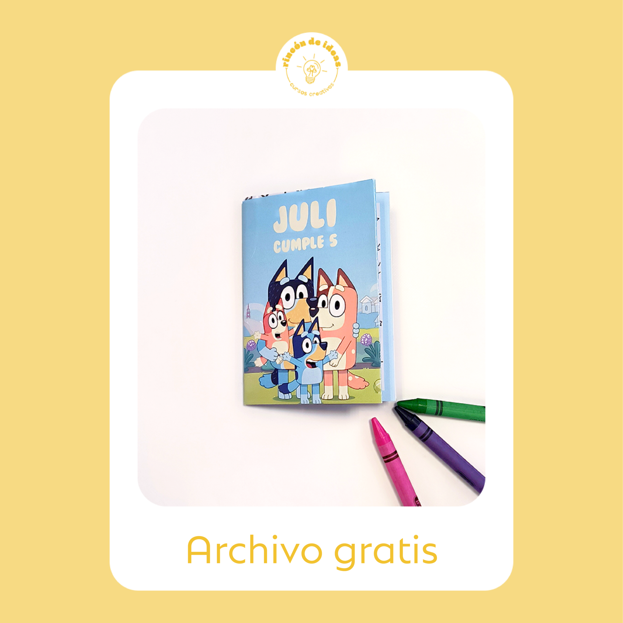 Plantilla gratis mini libro plegado – Rincón de Ideas